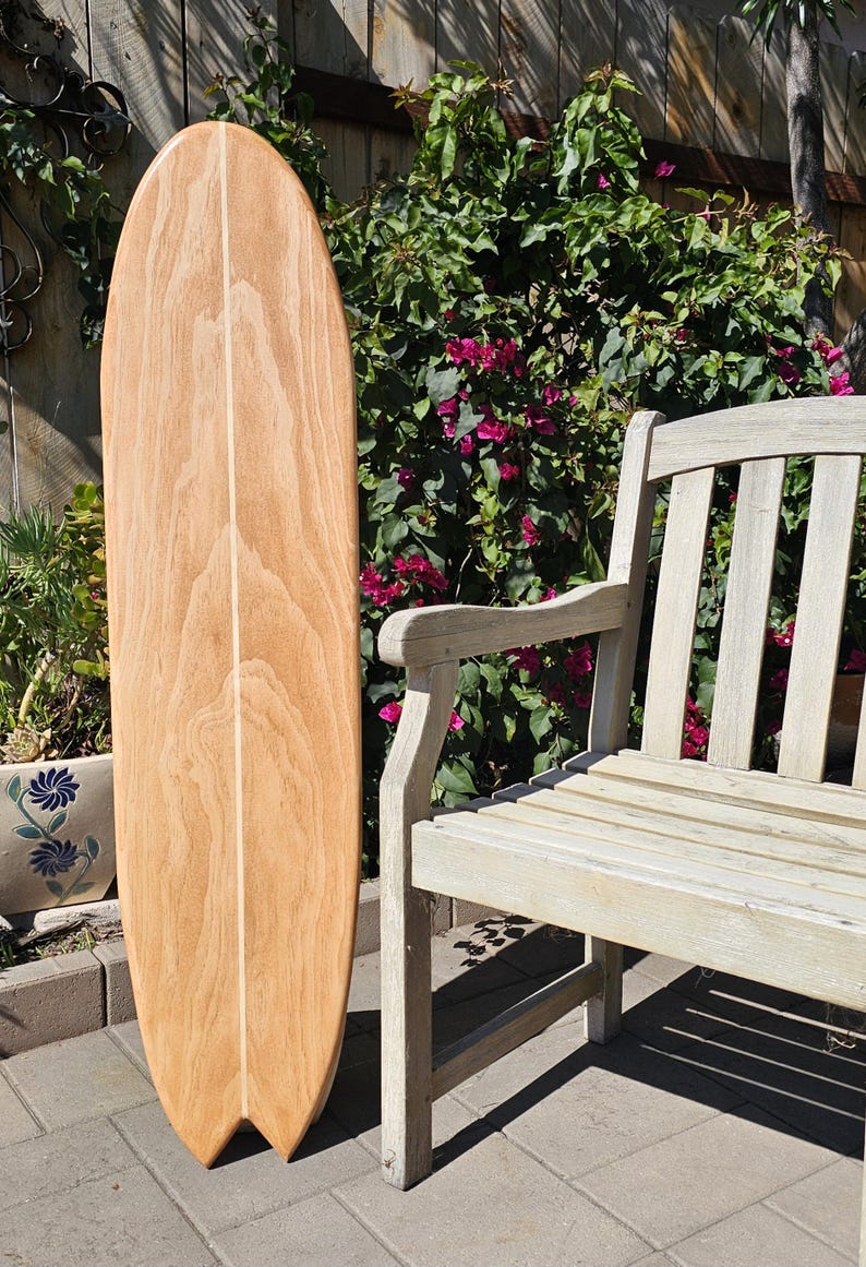 Mini Stained Surfboard Wall Decor | Hawaiian Tropical Decoration ...