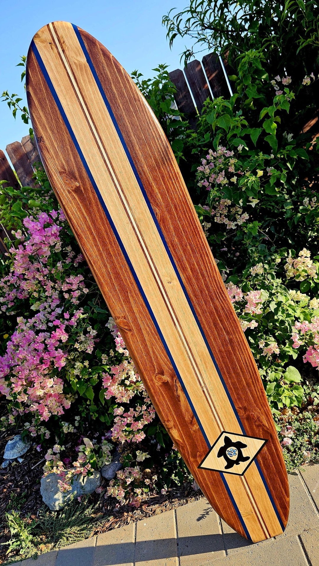 Decorative Turtle Surfboard Wall Art Hawaiian Surf Decoration Coastal ...