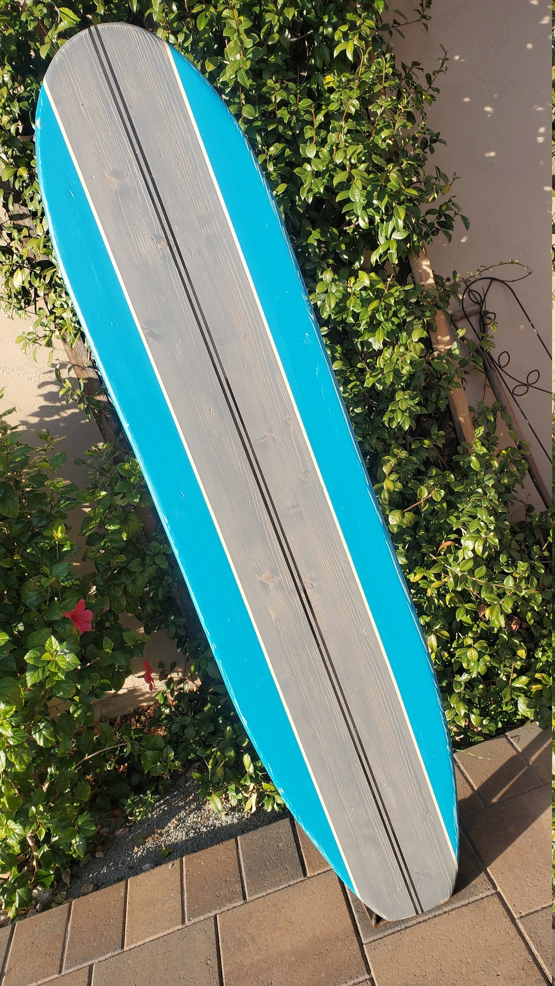 SURFBOARD Wall Art Beach House Decoration Surf Beach Decor Wooden ...