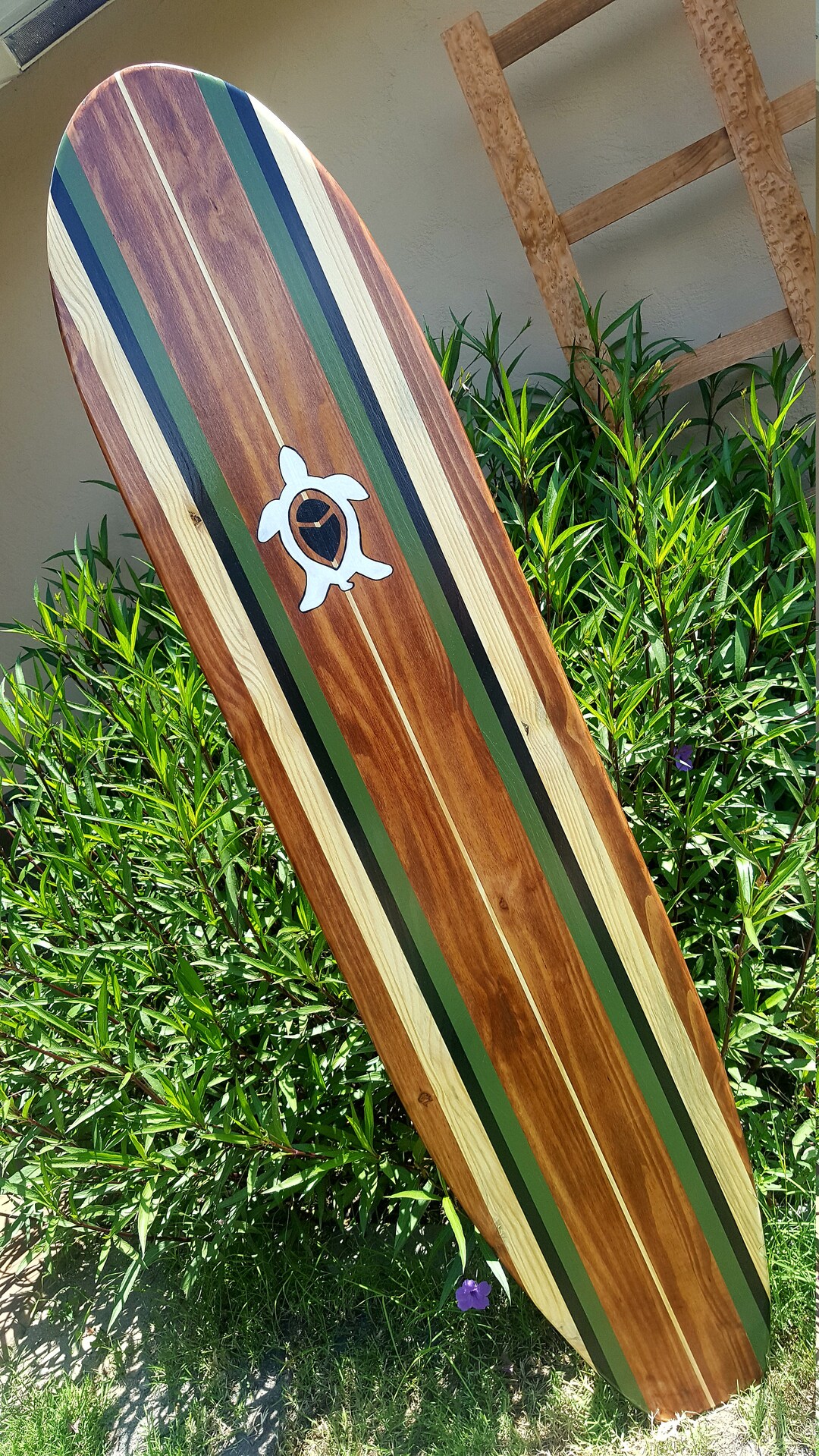 Honu Turtle Surfboard Wall Art, Beach Decor Longboard - Etsy