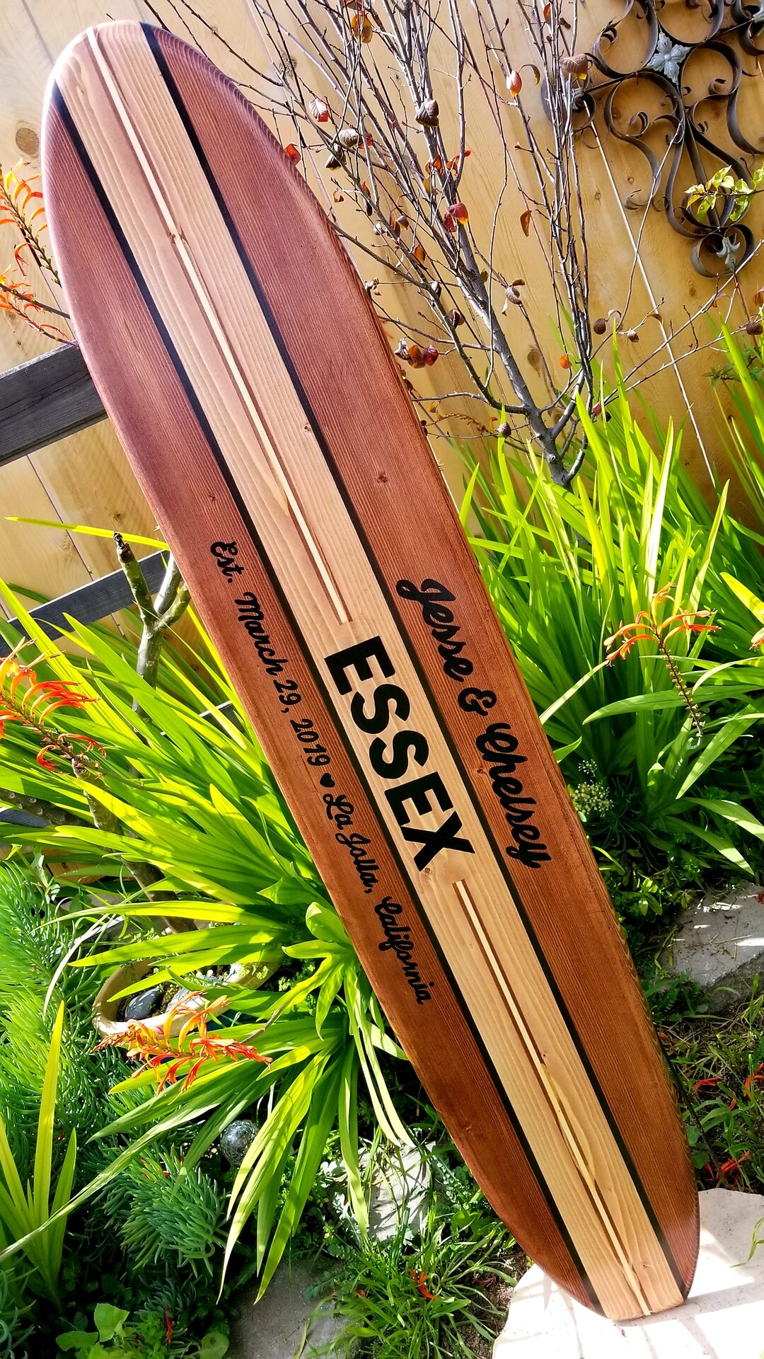 Wedding SURFBOARD Guestbook Anniversary Gift Personlized Guest Book ...