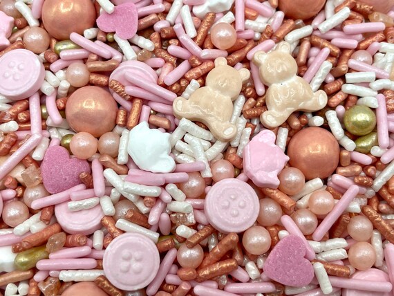 Teddy Bear Tea Party Edible Candy Shapes Sprinkle Mix for | Etsy