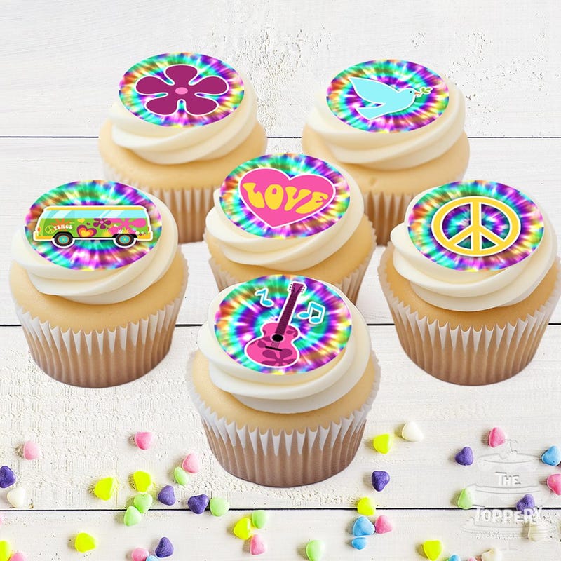 Groovy Cupcakes - Etsy