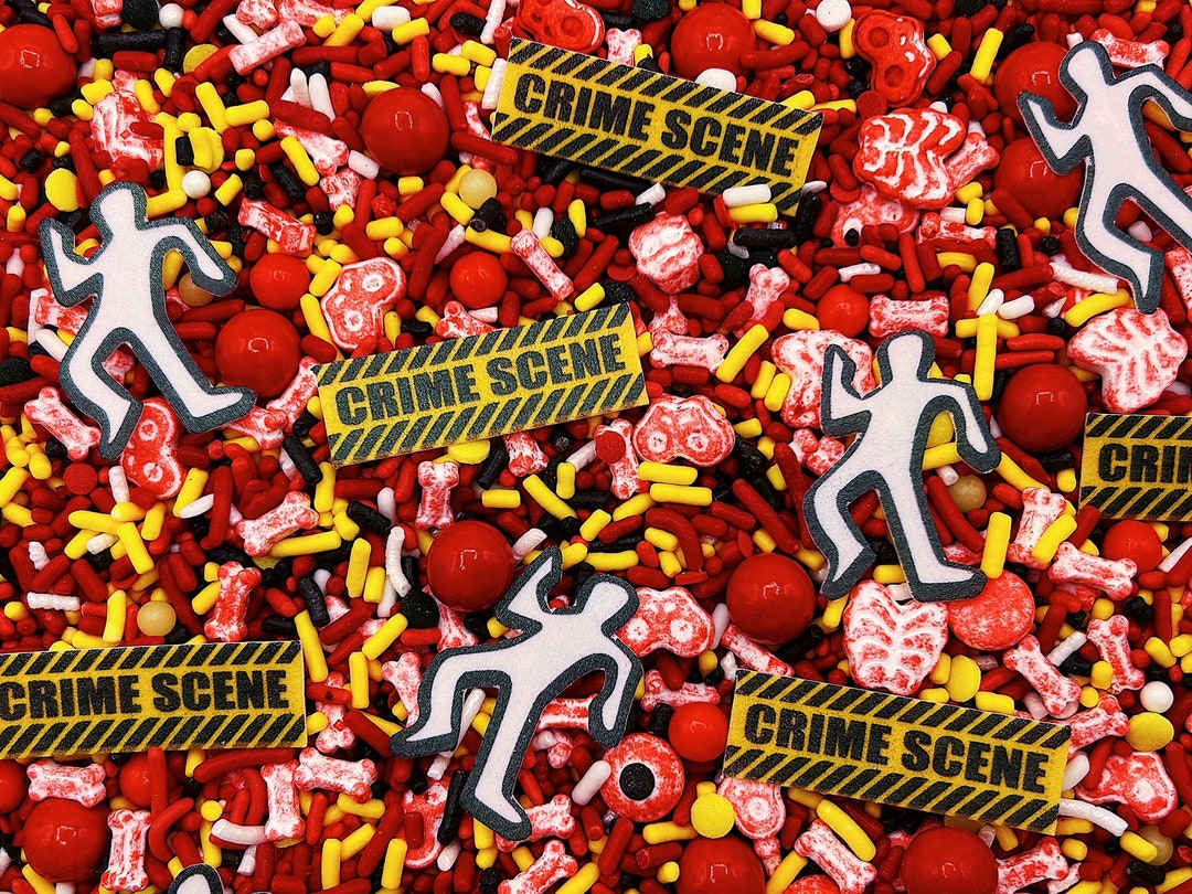 Crime Scene Candy Sprinkle Mix: Eyeball, Brain, With Edible Wafer ...
