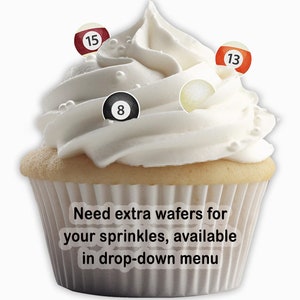 Billiard Balls Edible Candy Shapes Sports Sprinkle Mix for Cakes ...