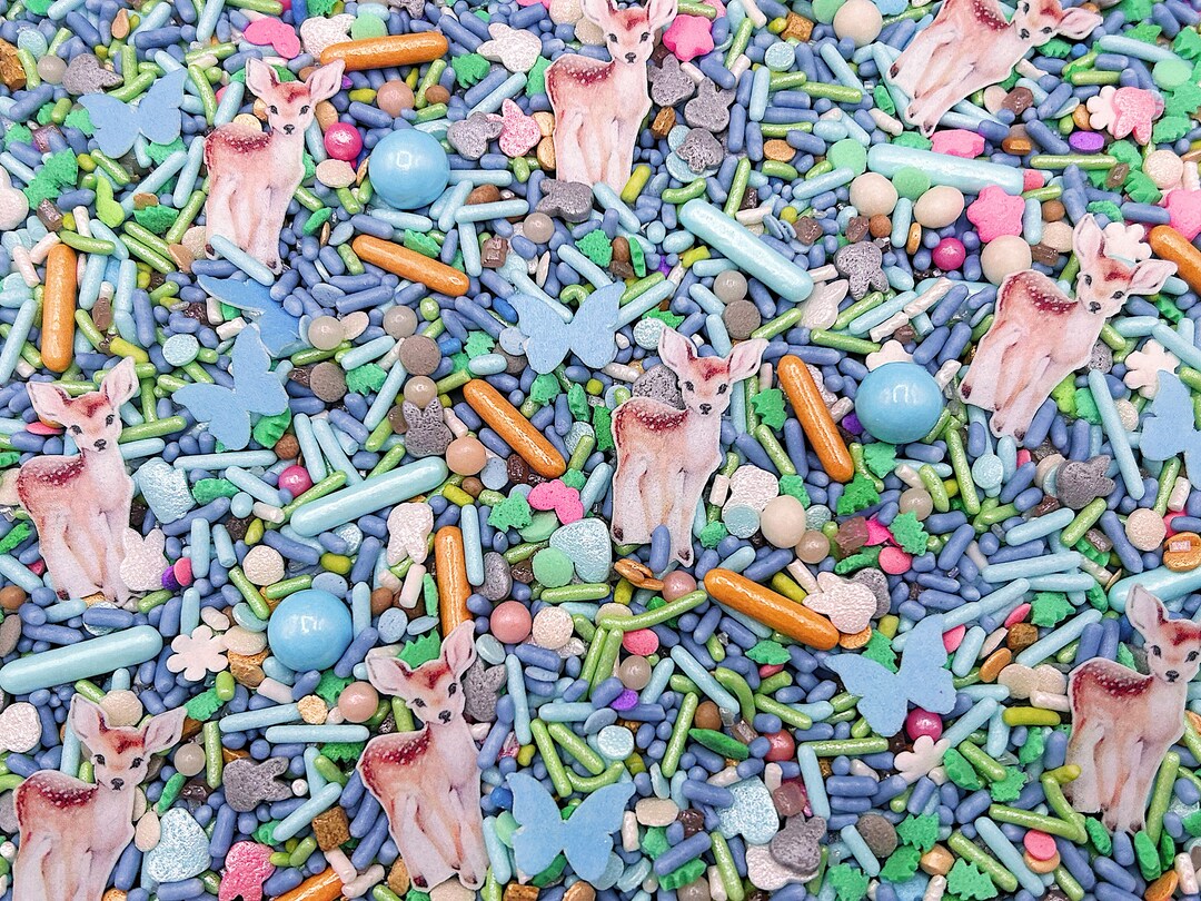 Oh Deer! - Edible Candy Shapes Sprinkle Mix (w/ Wafer Images) for Cakes ...