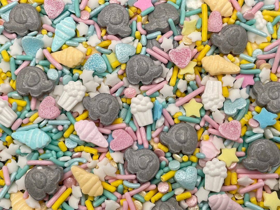 Pink Circus Sprinkle Mix: Edible Candy Shapes for Cakes & Cupcakes - Etsy