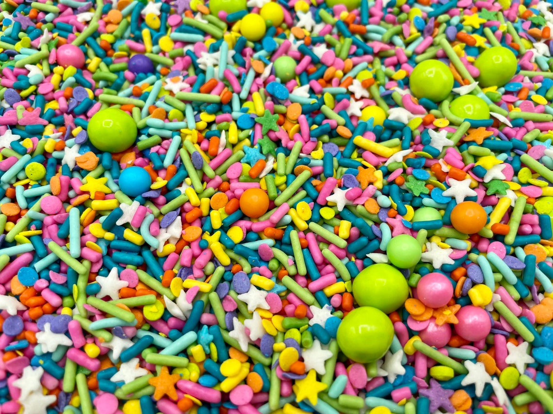 Neon Lights Glow Edible Candy Sprinkles for Cakes Cupcakes | Etsy