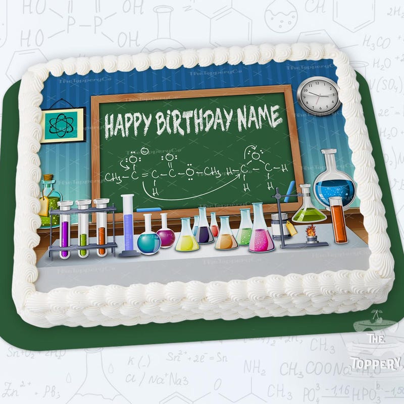 Science Cake Topper - Etsy