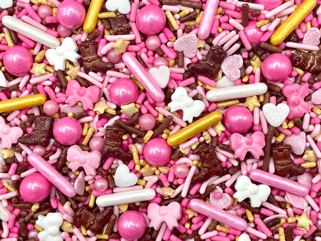 Little Cowgirl - Edible Candy Shapes Sprinkle Mix for Cakes, Cupcakes ...