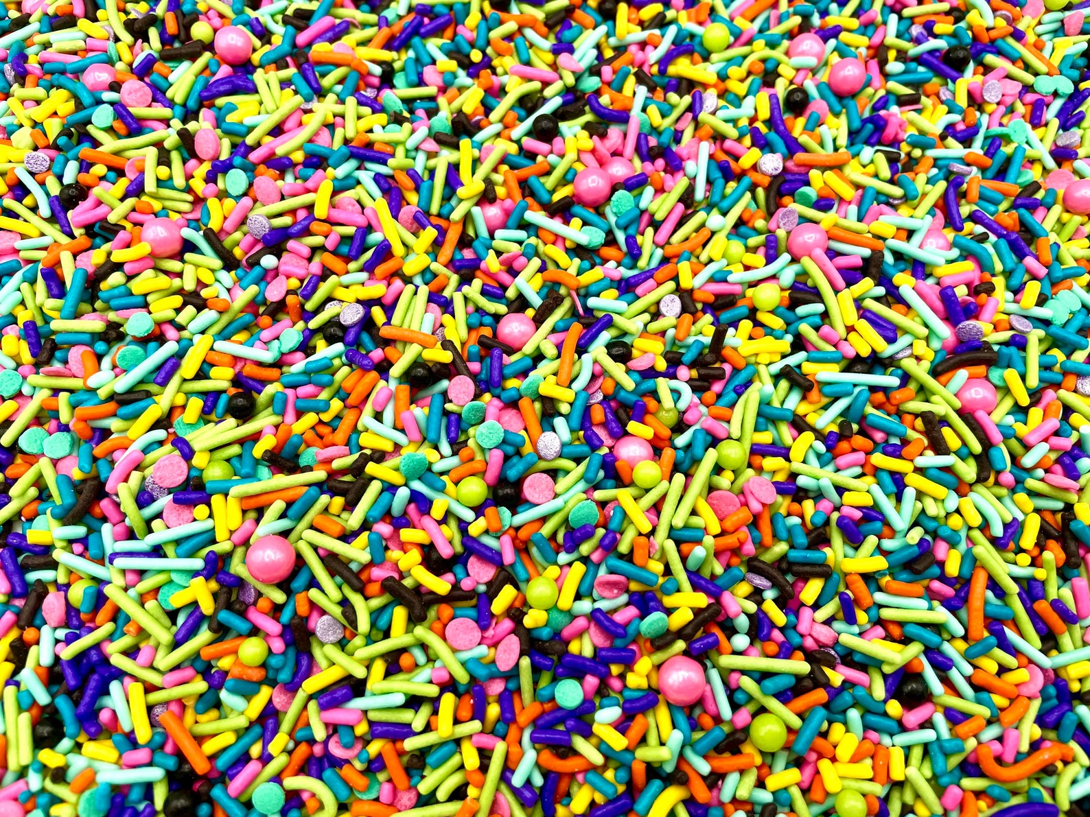 Neon Rainbow Edible Candy Sprinkles for Cakes Cupcakes | Etsy