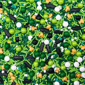 Soccer Season - Edible Candy Shapes Sports Balls Sprinkle Mix for Cakes ...