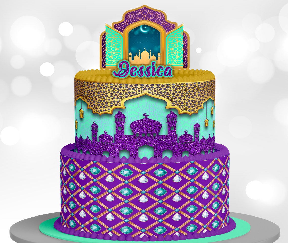 Arabian Nights Princess Aladdin Edible Cake Wrap Strips - Etsy