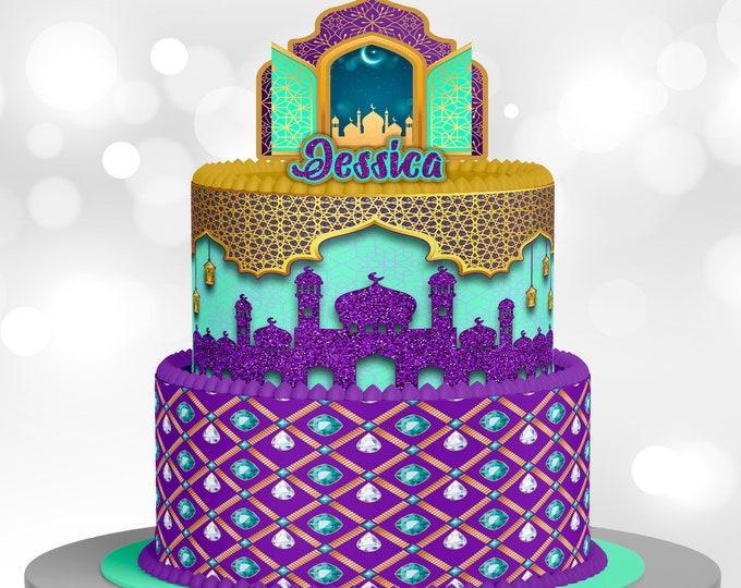 Arabian Nights Princess Aladdin Edible Cake Wrap Strips - Etsy