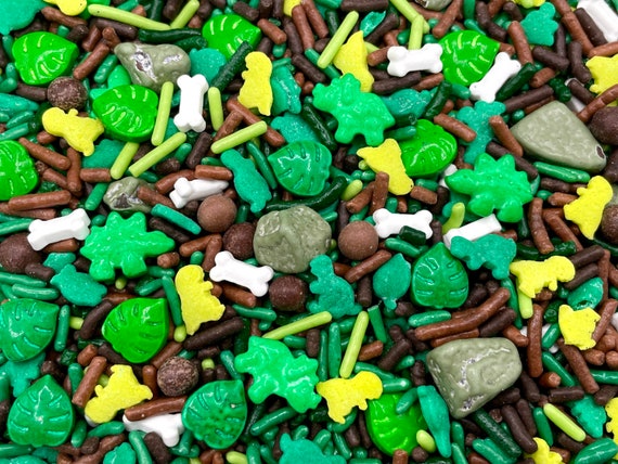 Dino-mite Edible Candy Shapes Dinosaur Sprinkle Mix for - Etsy