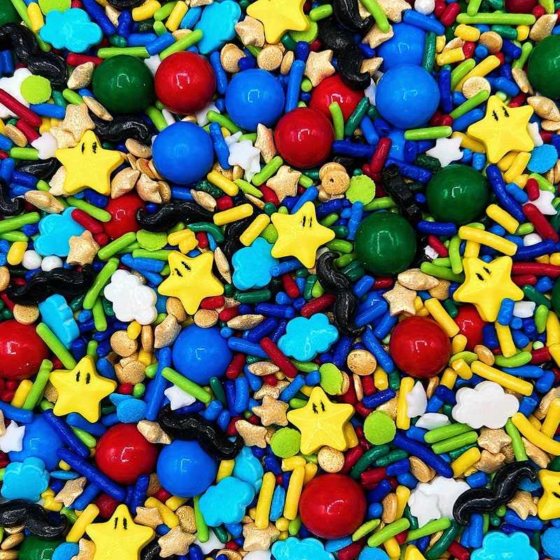 Mario Sprinkles - Etsy