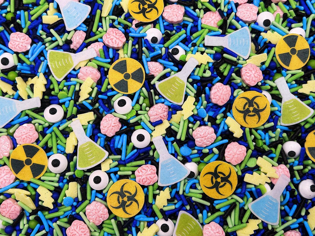 Mad Science Candy Sprinkle Mix: Comes W/ Edible Wafer Images for Cakes ...