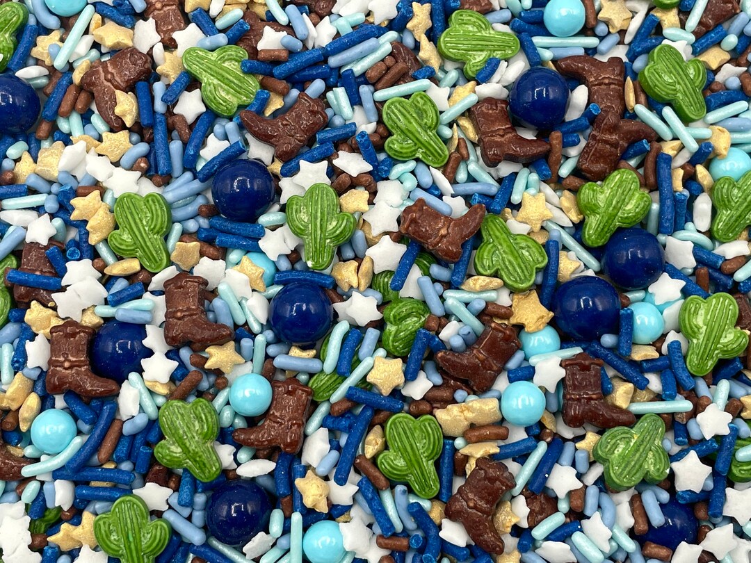 Little Cowboy - Edible Candy Shapes Sprinkle Mix for Cakes, Cupcakes ...