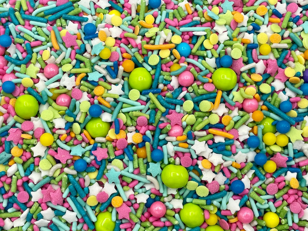 Neon Lights - Edible Candy Shapes Sprinkle Mix for Cakes, Cupcakes ...