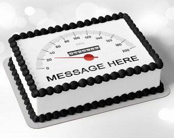 Cake Speedometer Topper - Etsy