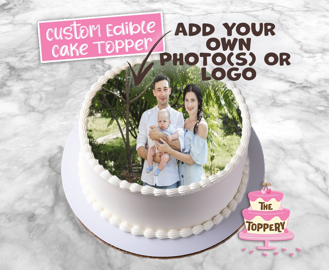 Custom Icing Round, Edible Cake Topper, Add Your Photo, Frosting Image ...