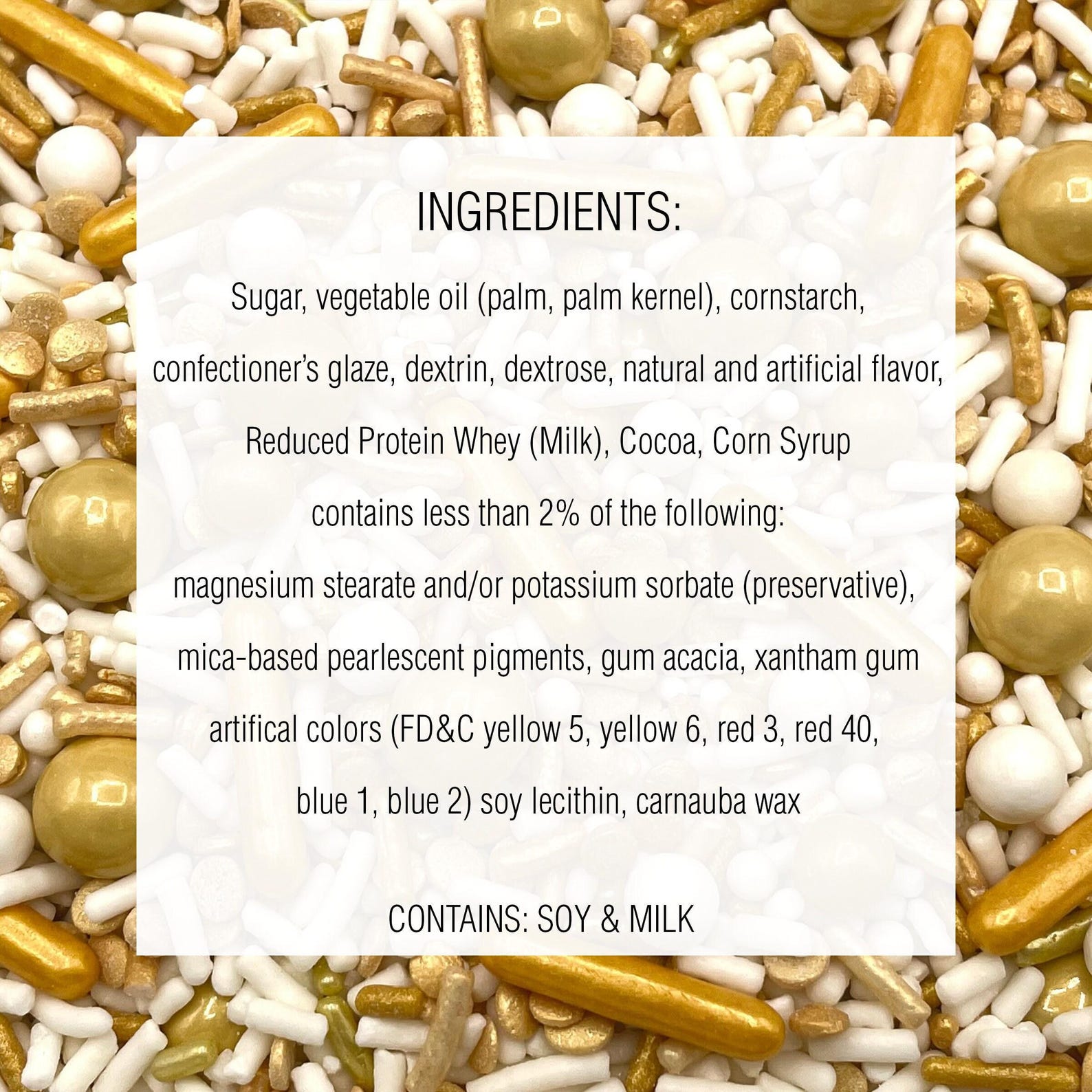 Gold Digger - Edible Candy Sprinkles for Cakes, Cupcakes, Cookies ...