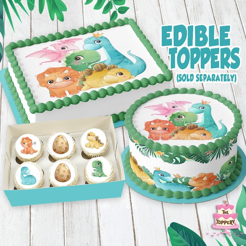 Precut Edible Dinosaurs - Etsy