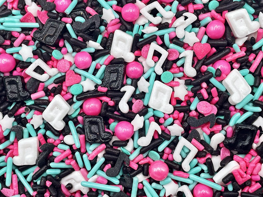 Feel the Music - Edible Candy Shapes Sprinkle Mix for Cakes, Cupcakes ...