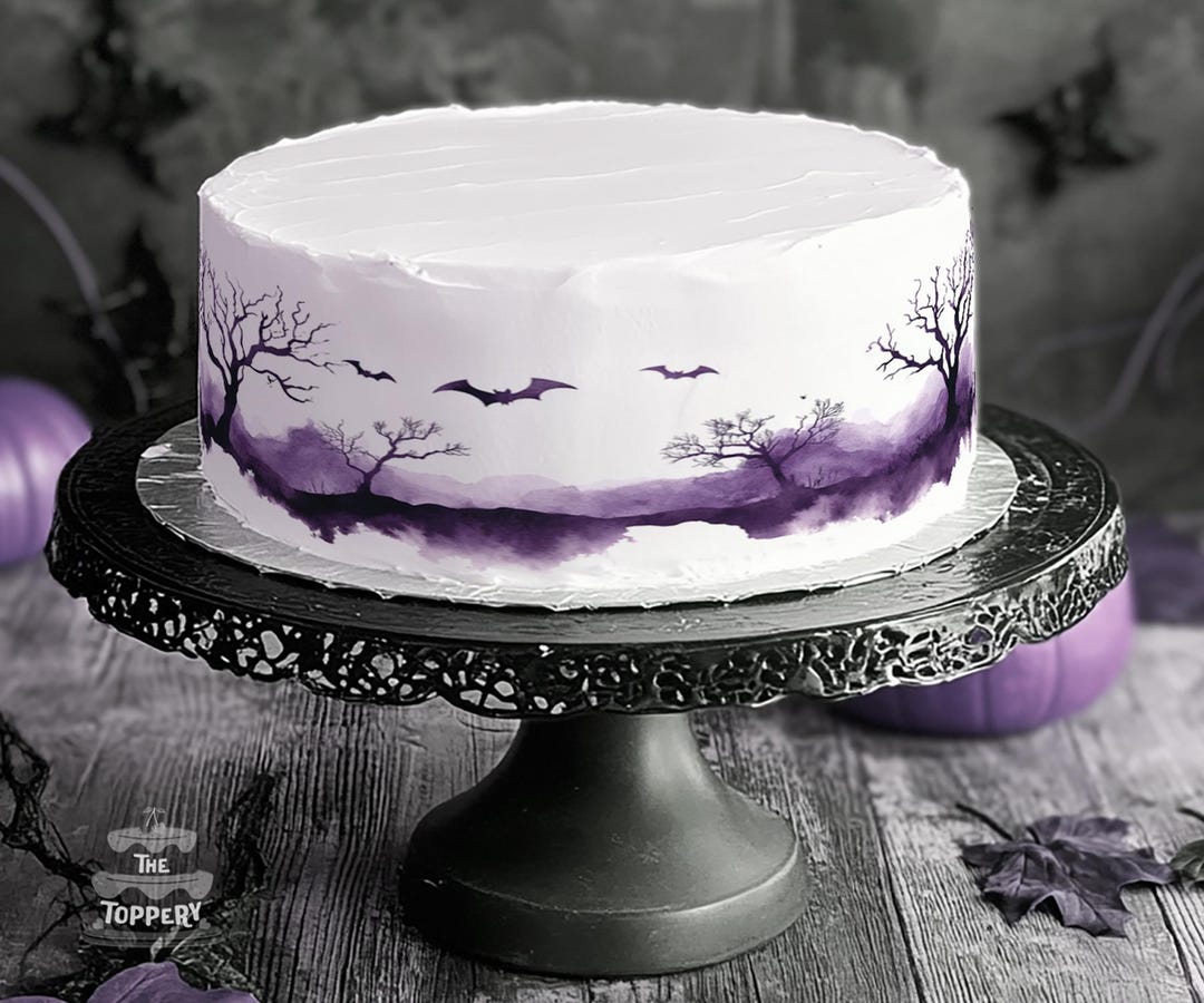 Halloween Trees - Edible Cake Wraps Strips - ICING Image Birthday ...