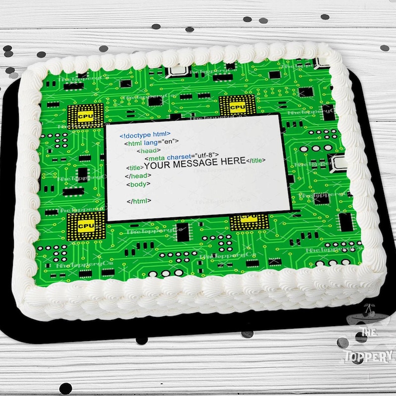 Edible Cake Topper Computer - Etsy