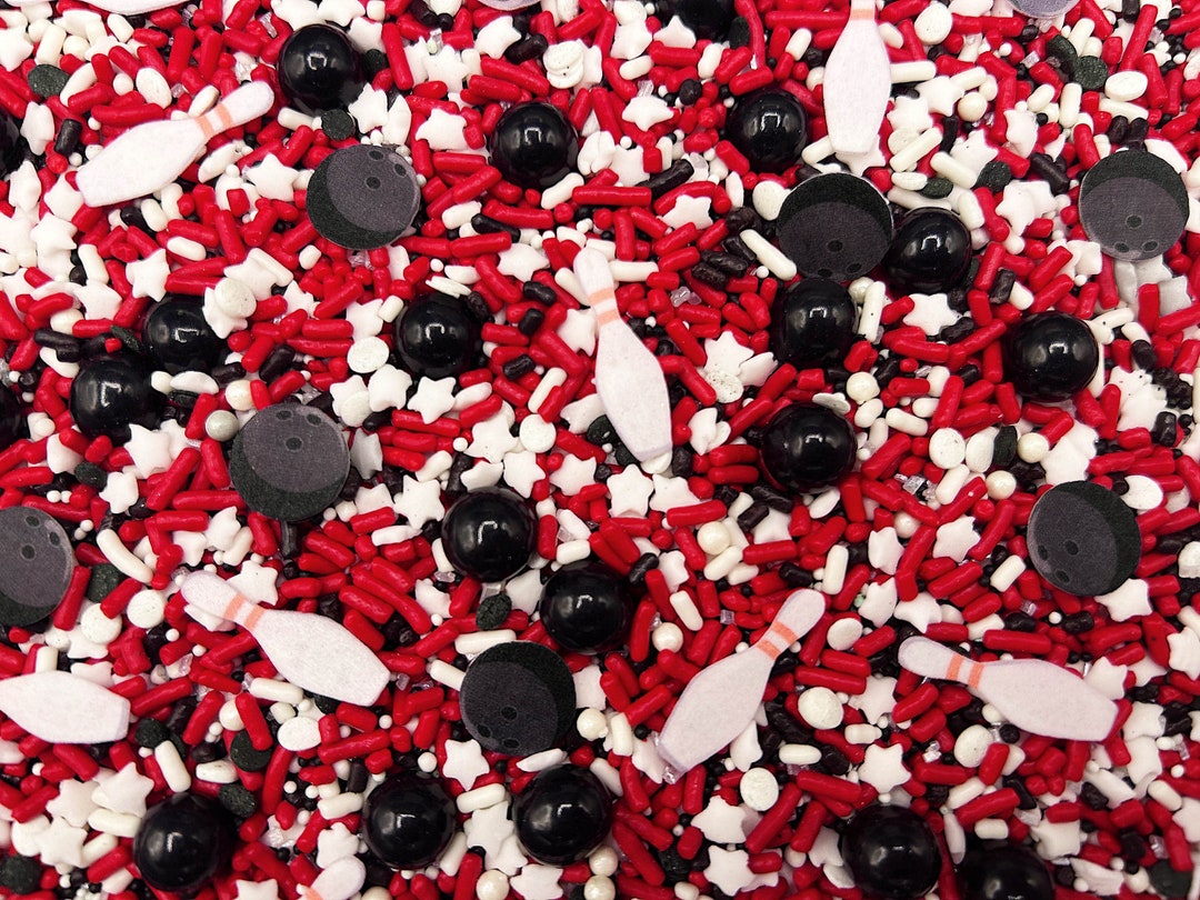Bowling - Edible Candy Shapes Sports Game Sprinkle Mix (w/ Wafer Images ...