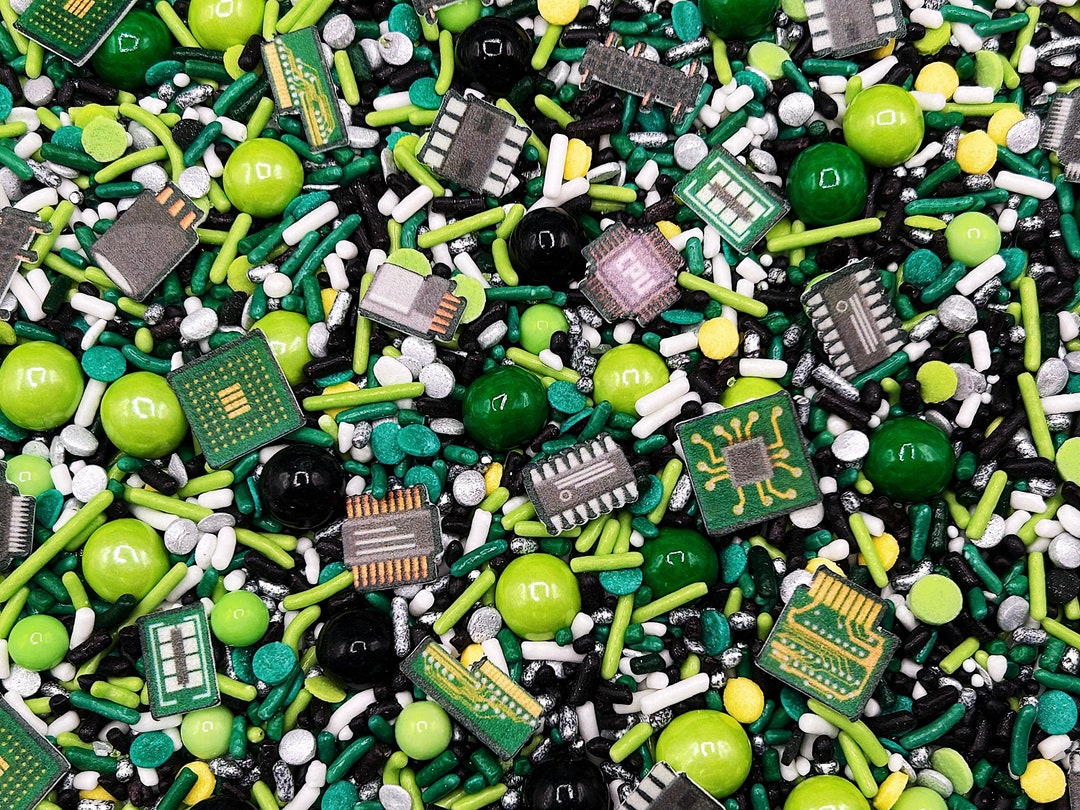 Short Circuit - Edible Candy Computer Coding Mother Board Sprinkles (w ...