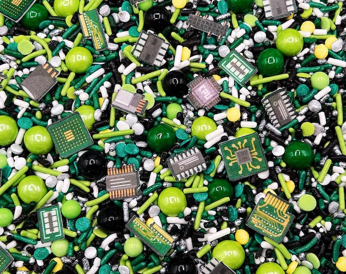 Short Circuit - Edible Candy Computer Coding Mother Board Sprinkles (w ...
