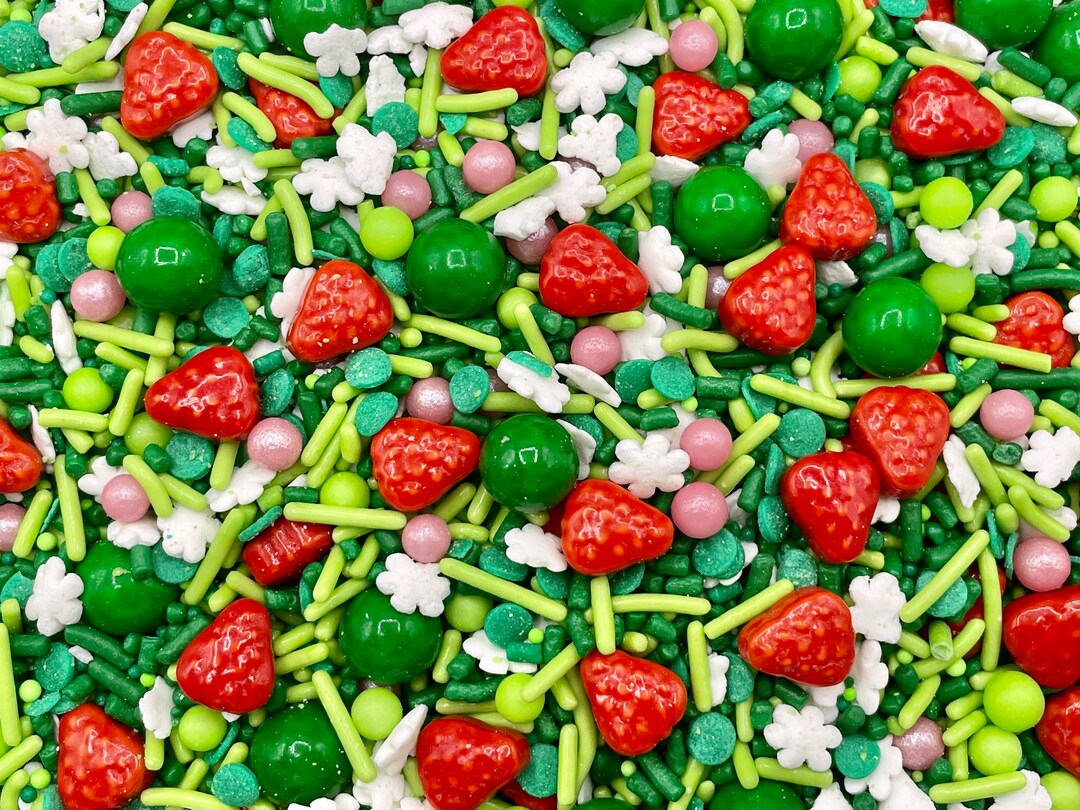 So Berry Sweet - Edible Candy Shapes Sprinkle Mix for Cakes, Cupcakes ...