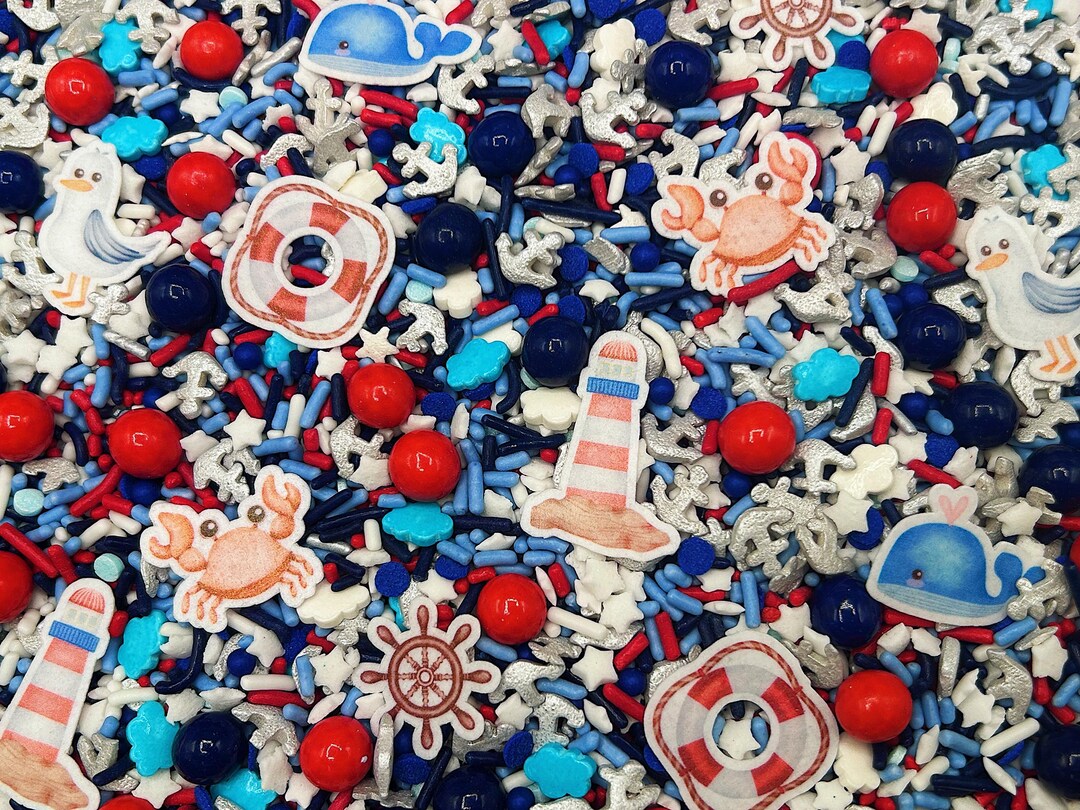 Anchors Ahoy! - Edible Nautical Candy Shapes (w/ Wafer Images) Sprinkle ...