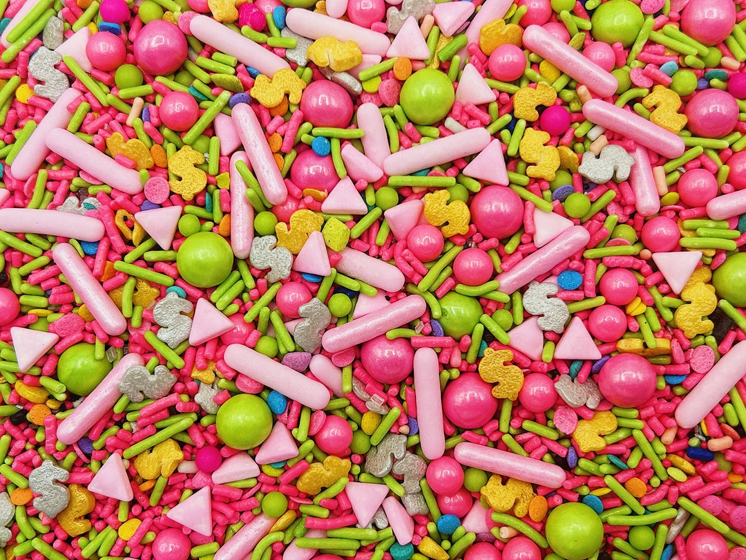Fresh Princess - Edible Candy Shapes Sprinkle Mix for Cakes, Cupcakes ...