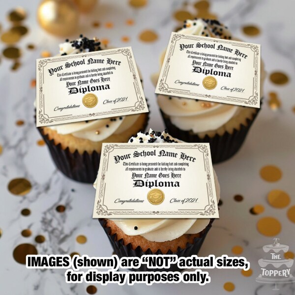 College Graduation Cake Sugar Diploma - Etsy