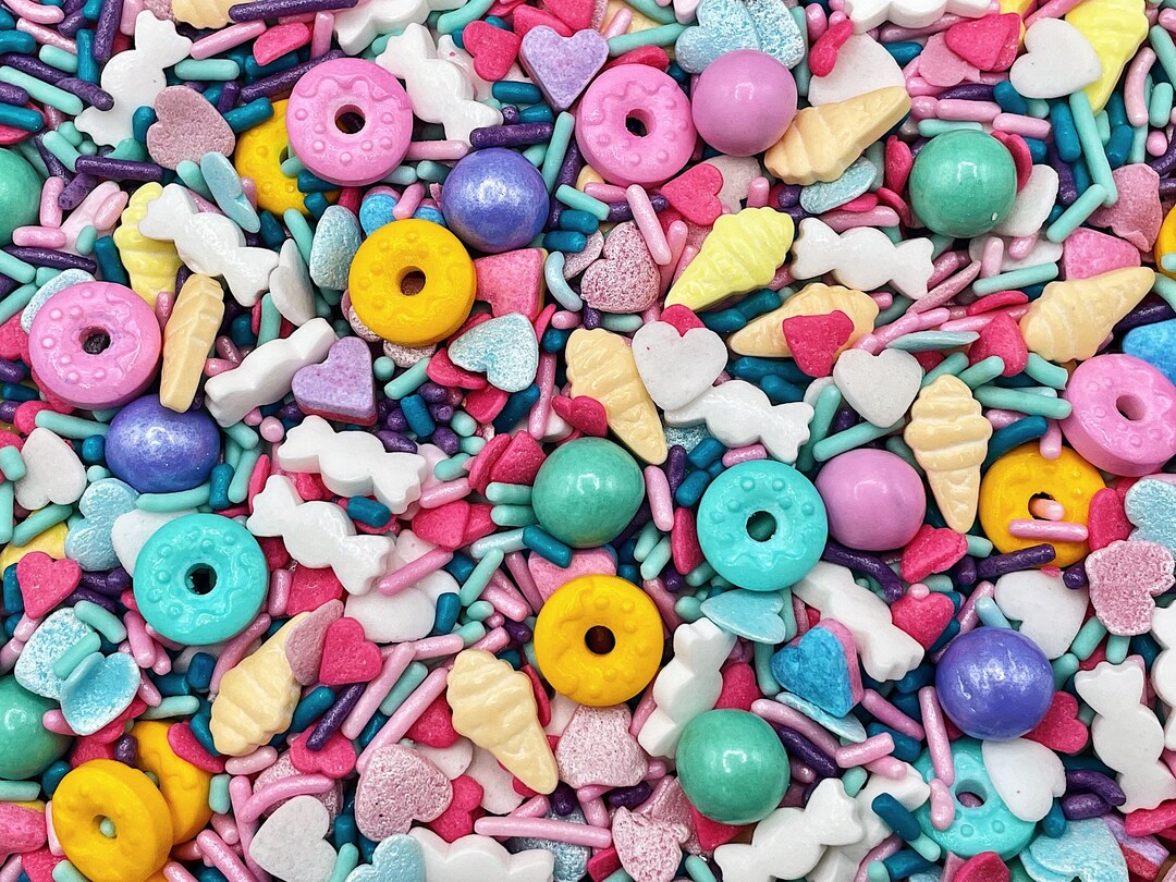 Sweet One - Edible Candy Shapes Sprinkle Mix for Cakes, Cupcakes ...