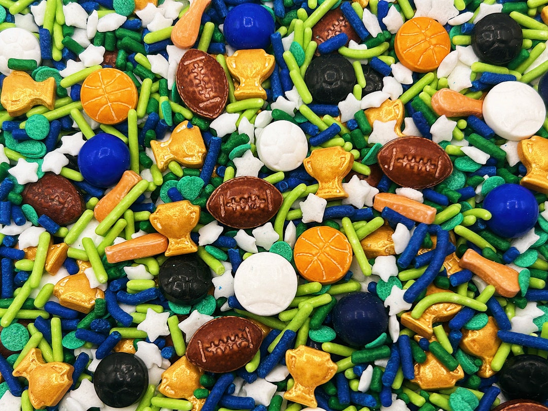 All Star Edible Candy Shapes Sports Balls Sprinkle Mix for - Etsy UK