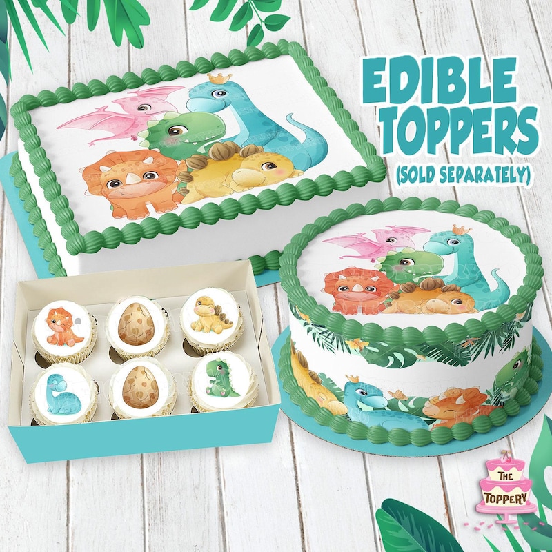 Precut Edible Dinosaurs - Etsy