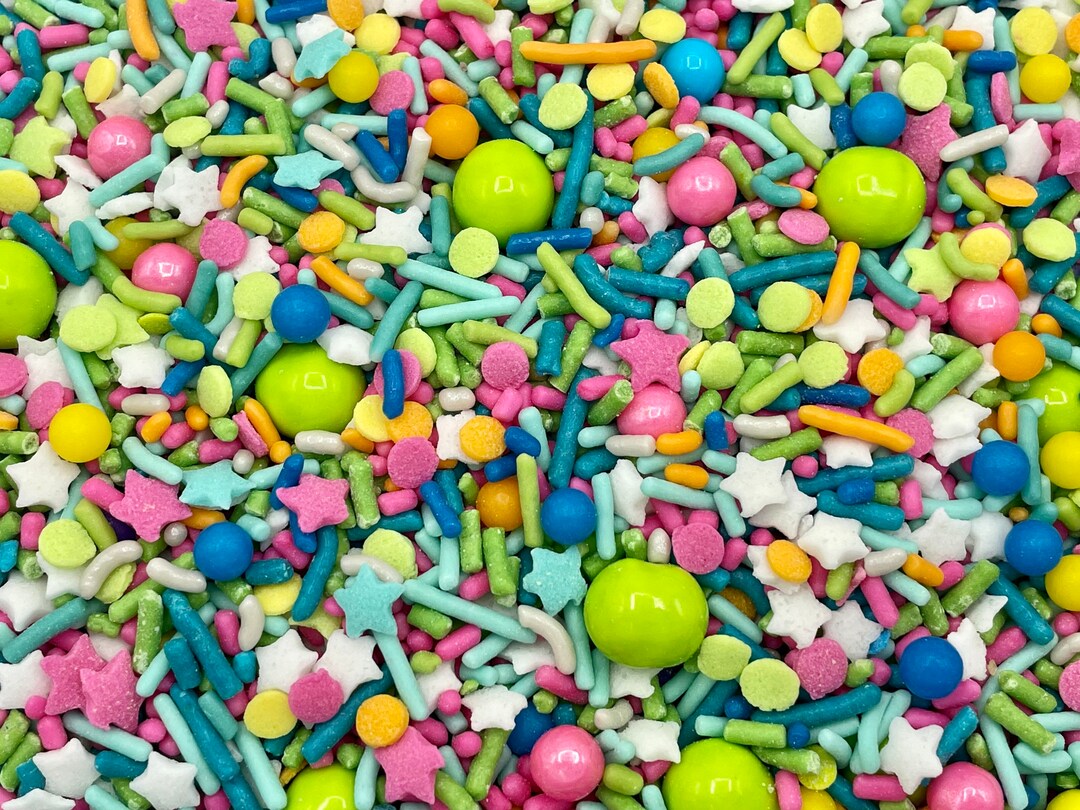 Neon Lights Edible Candy Shapes Sprinkle Mix for Cakes - Etsy