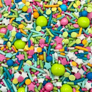 Neon Lights - Edible Candy Shapes Sprinkle Mix for Cakes, Cupcakes ...