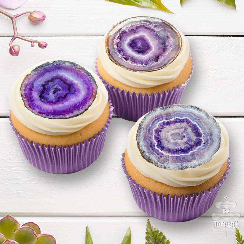 Geode Cake Topper - Etsy