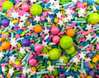 Neon Rainbow Edible Candy Sprinkles for Cakes Cupcakes | Etsy