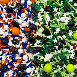 Custom Graduation Sprinkles - Edible Candy Shapes Sprinkle Mix for ...