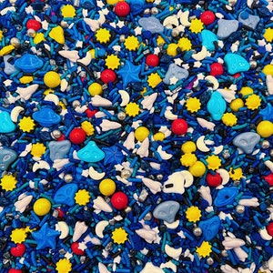 Spaced Out Edible Candy Shapes Sprinkle Mix for Cakes, Cupcakes ...
