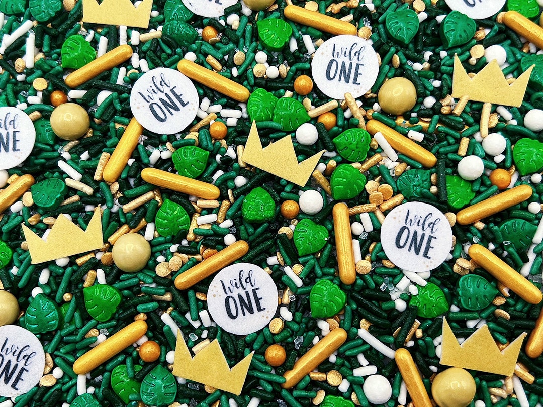 Wild One - Edible Candy Sprinkle Mix (w/ Wafer Images) for Cakes ...