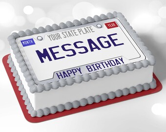 State Cake Topper - Etsy
