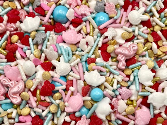 Wonderland Edible Candy Shapes Sprinkle Mix for Cakes - Etsy