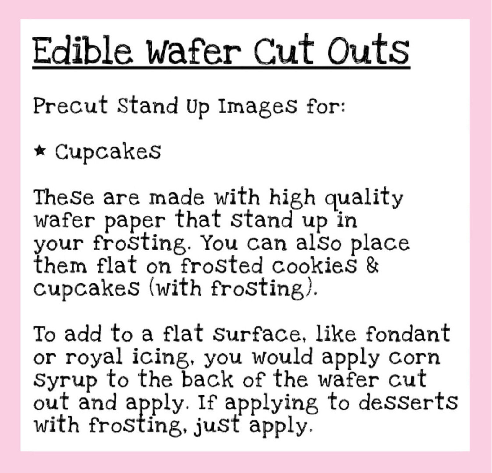 Custom WAFER Cupcake Toppers, Precut 2 Inch Round, Edible Cut Outs ...